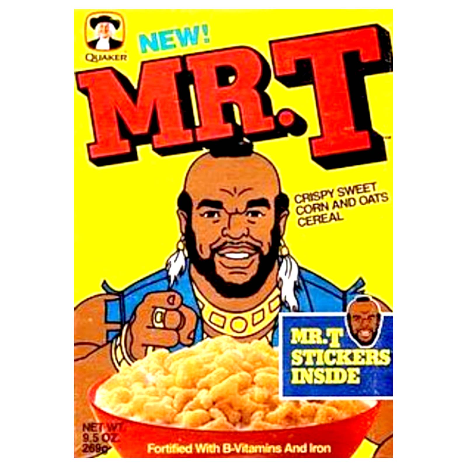 Mr. T Cereal Box Cover Poster Print Wall Art 16"x24" – MadCatterAZ