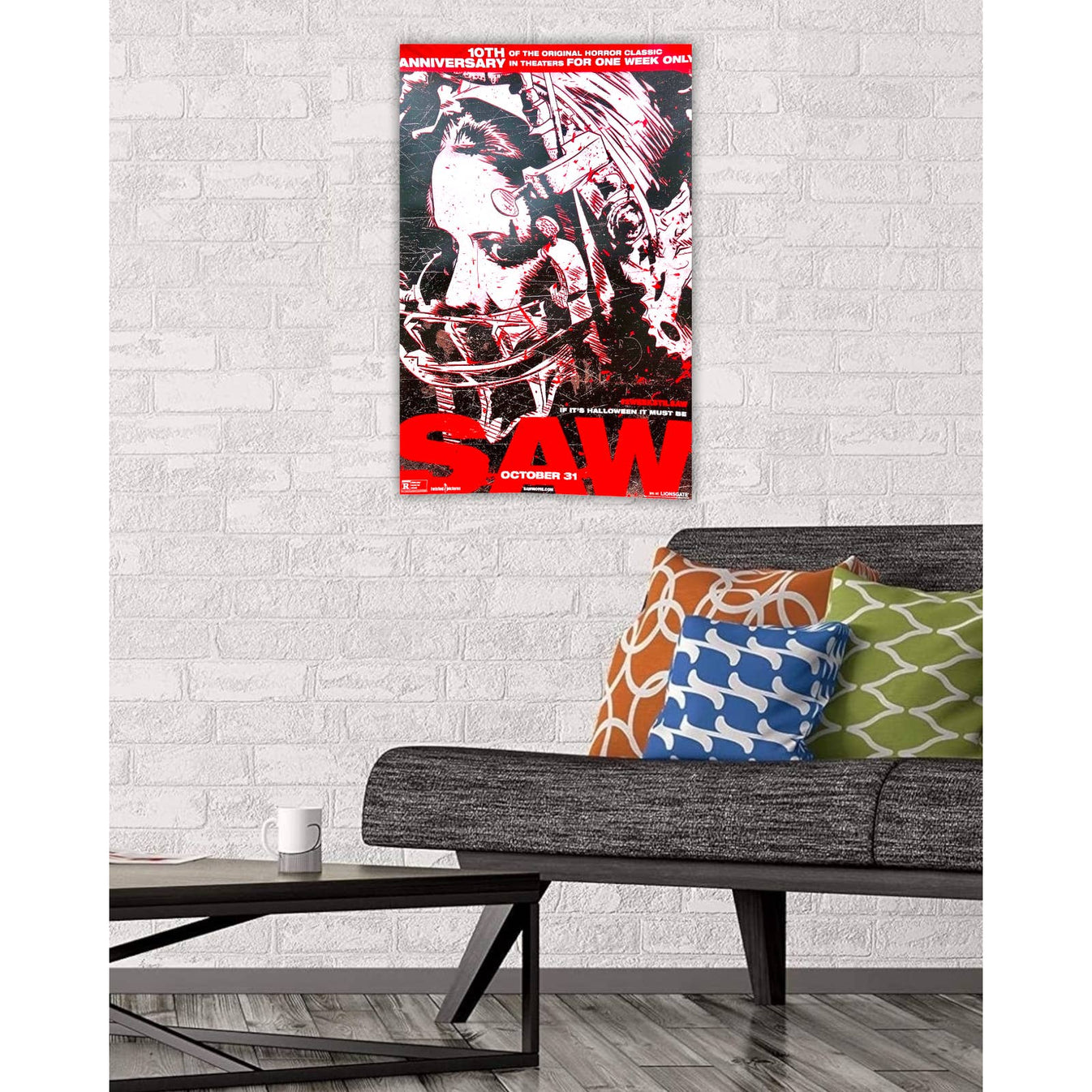Saw Movie Poster Print Wall Art 16"x24" – MadCatterAZ