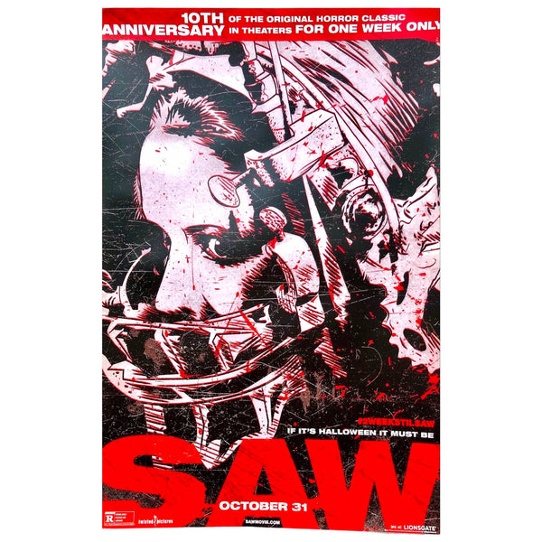 Saw Movie Poster Print Wall Art 16"x24" – MadCatterAZ